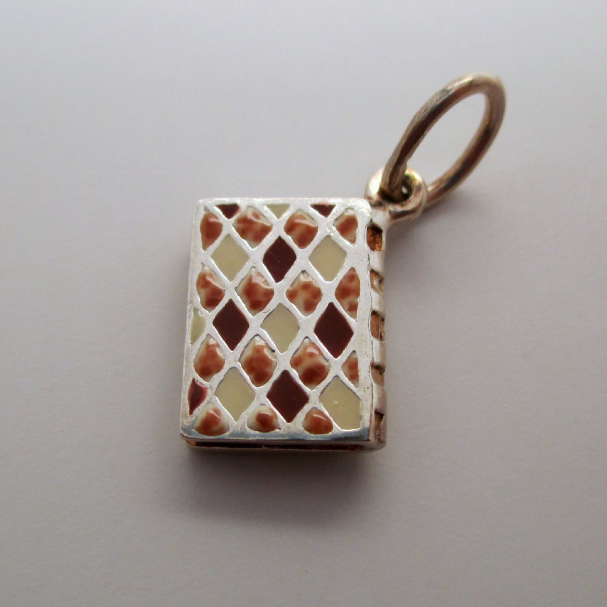Sterling Silver & Enamel Cookbook Charm by Brown County Silver – Brocosi